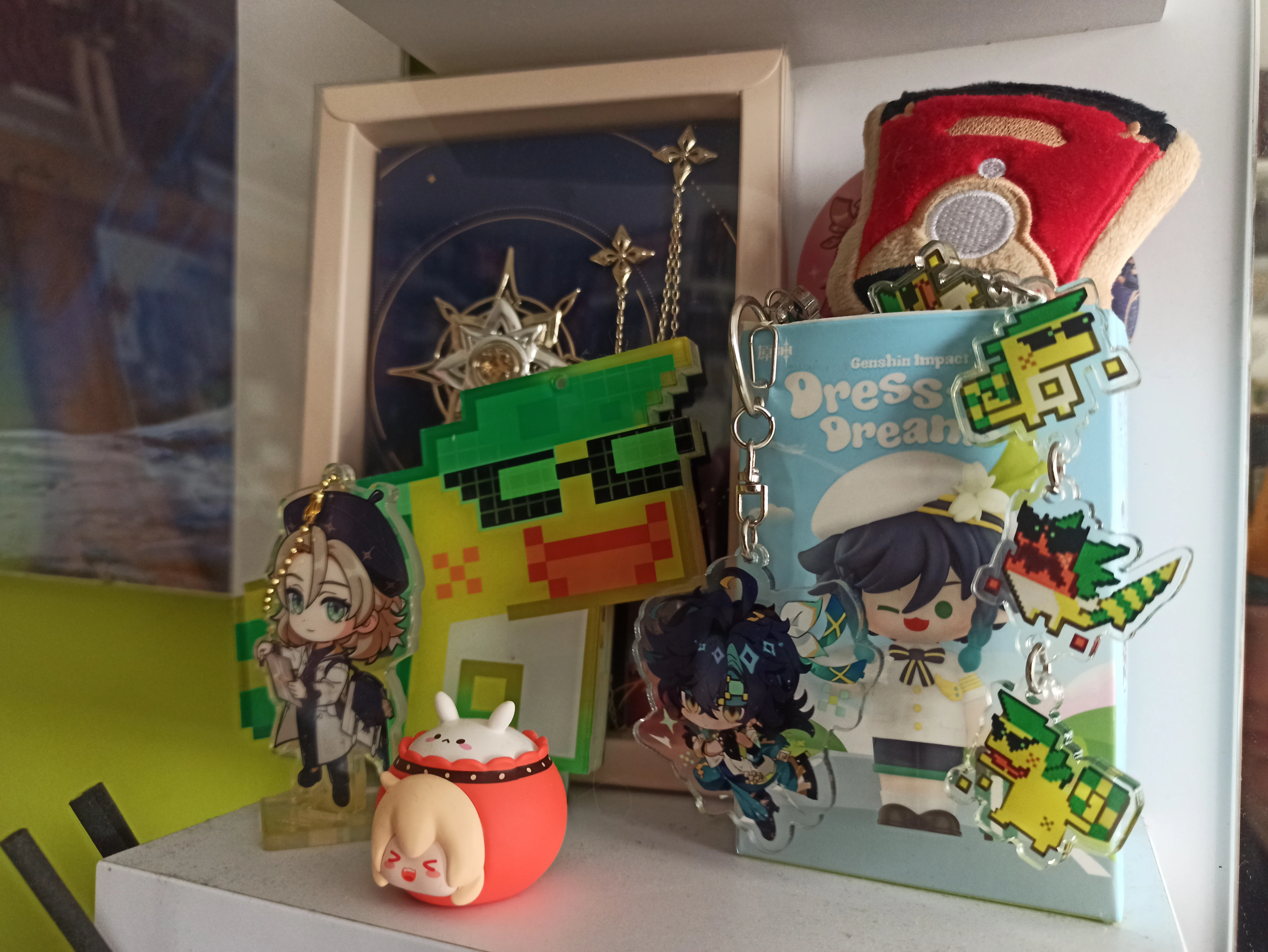 Some random stuff on my shelf :) Genshin Impact | HoYoLAB