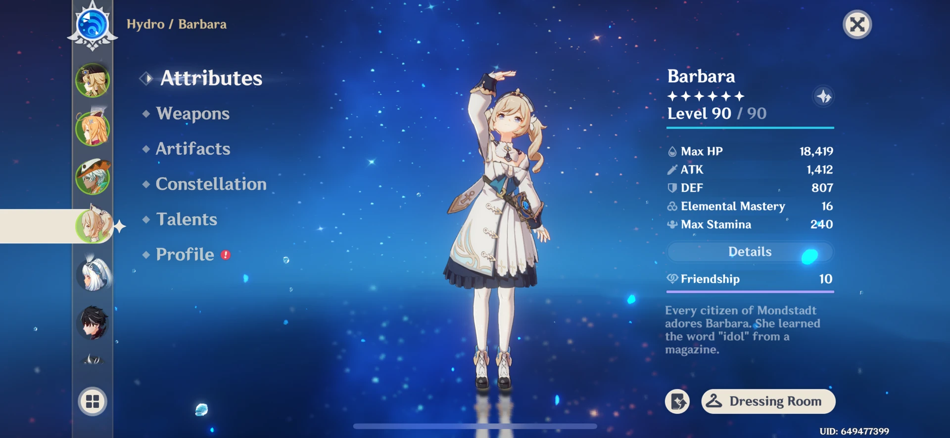 Any tips for my DPS Barbara build? Genshin Impact | HoYoLAB