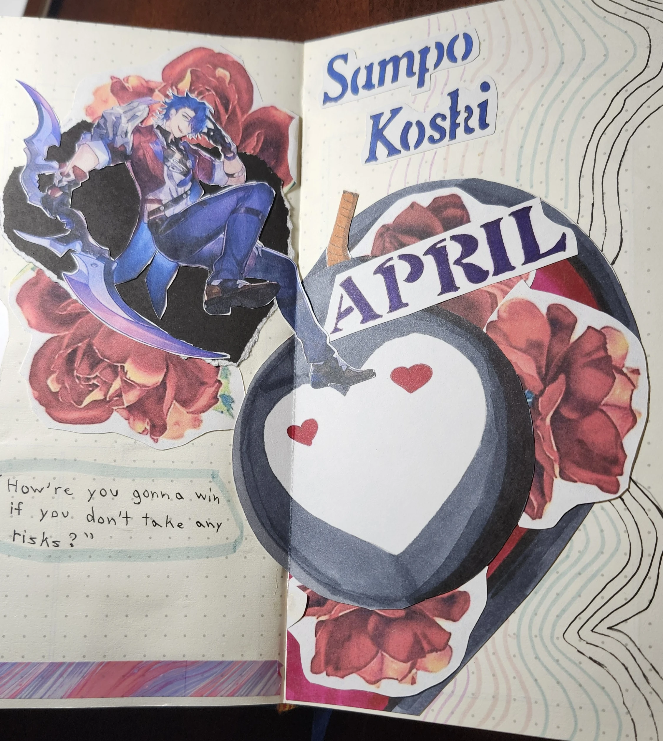 I don't think I ever shared my Sampo and Boothill Bullet Journal spread ...