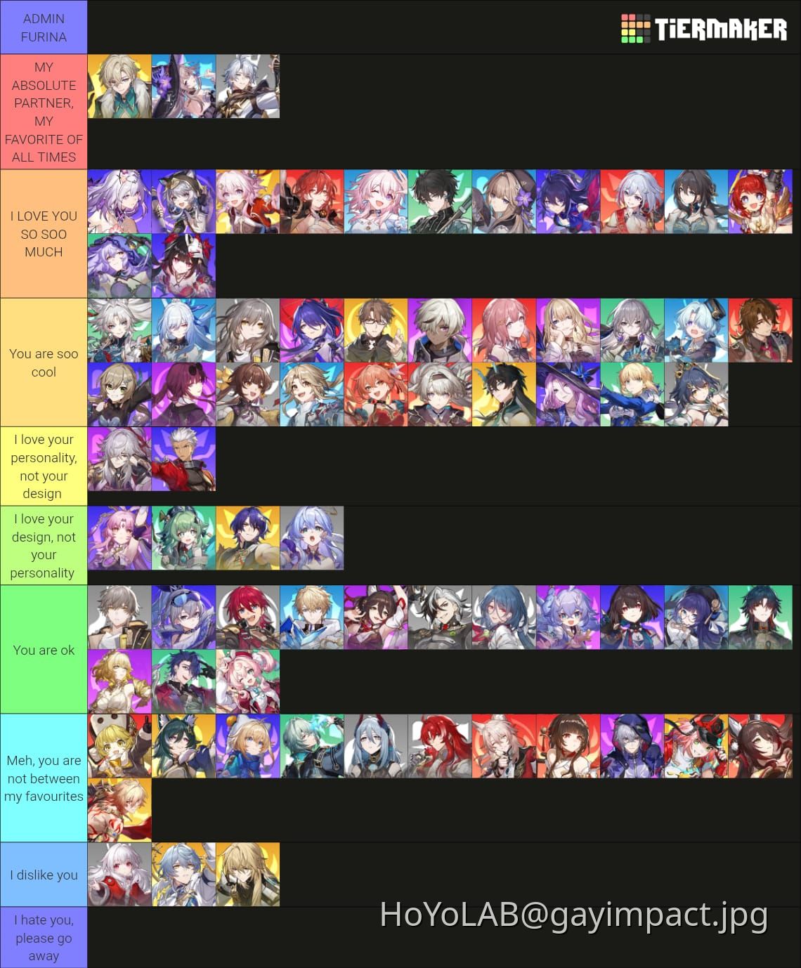 TIER LIST: How much we like HSR's characters Honkai: Star Rail | HoYoLAB