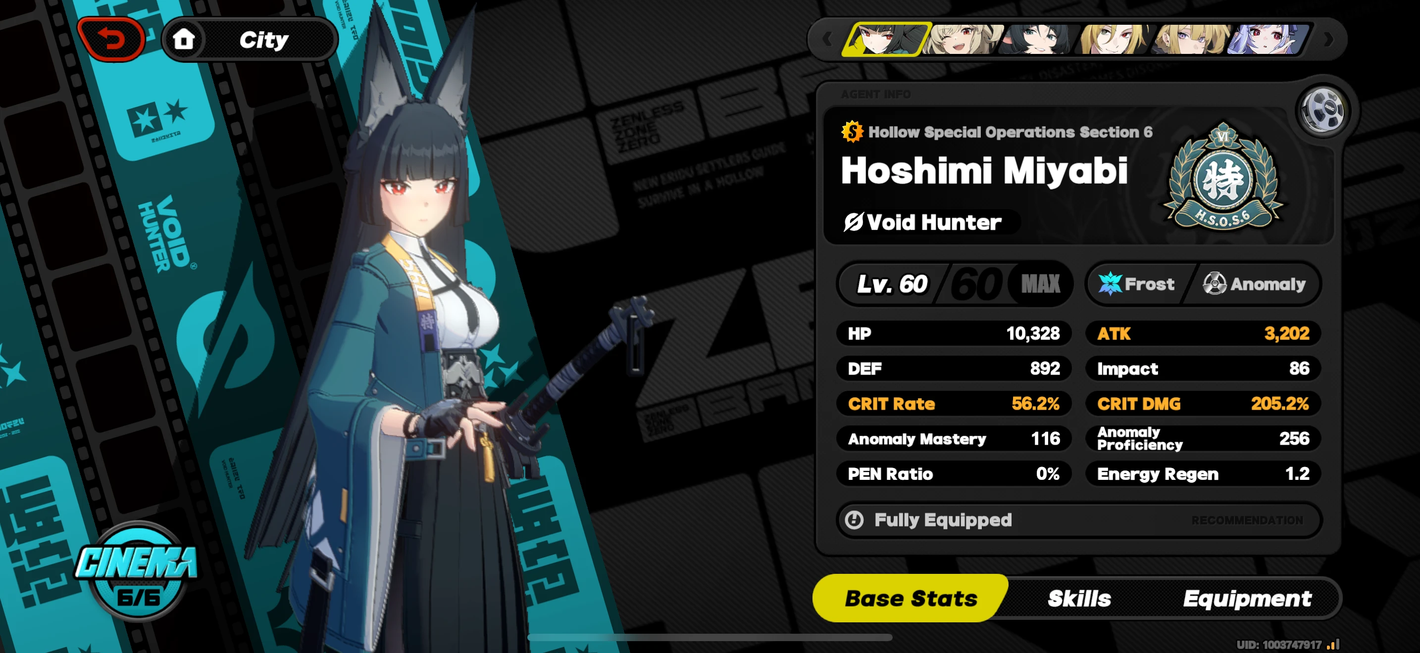 205% Crit Dmg Miyabi! And 200% with higher Crit Rate! Zenless Zone Zero ...