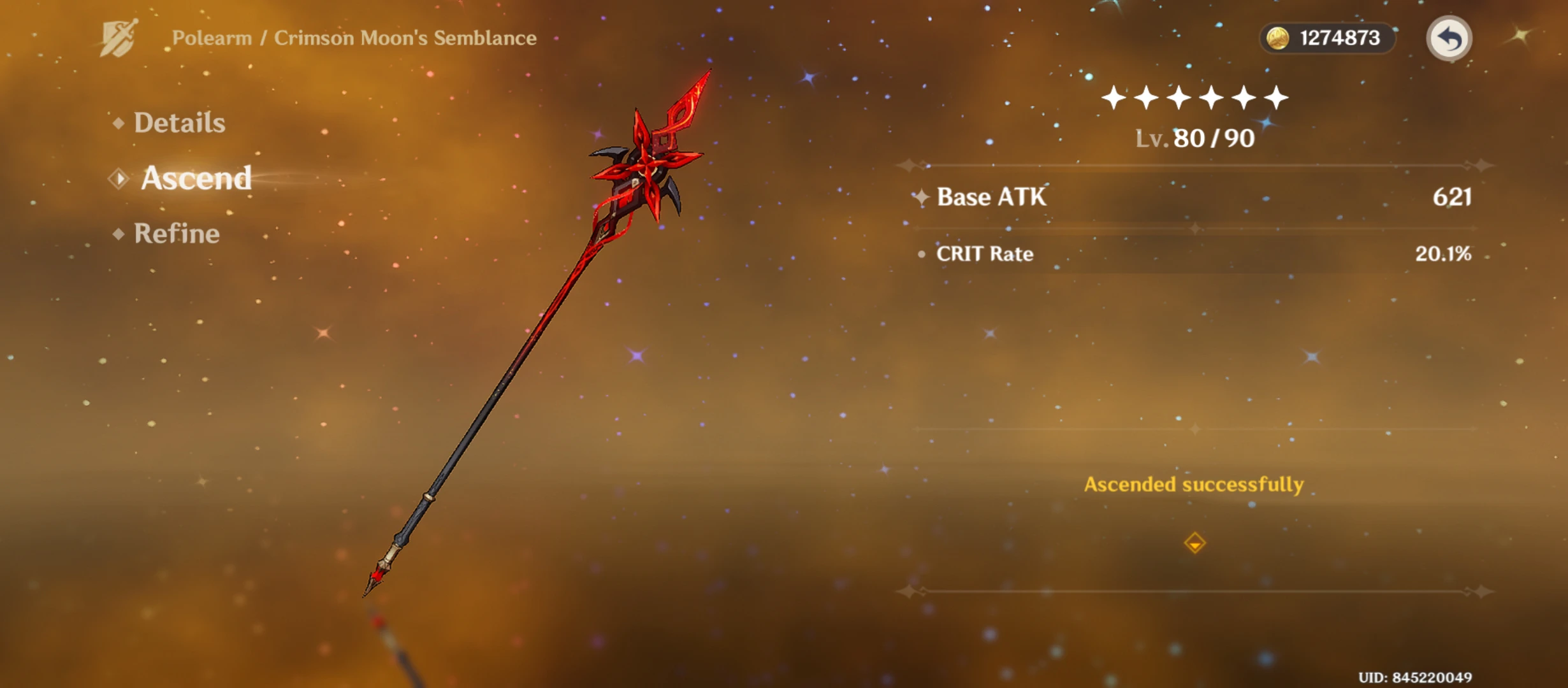 Finally Lv 90 weapon for Arlecchino Genshin Impact | HoYoLAB