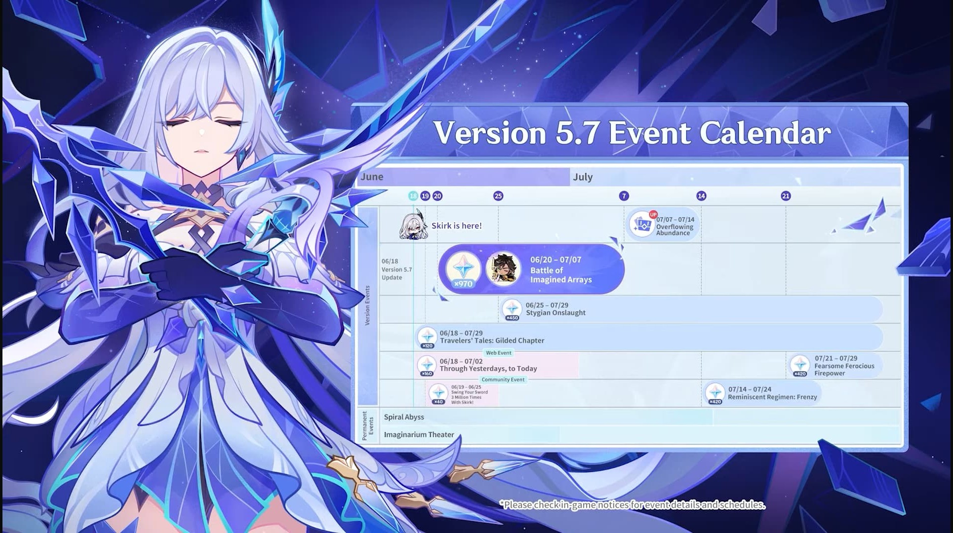 v5.7 - "A Space and Time for You" Event Calendar Genshin Impact | HoYoLAB