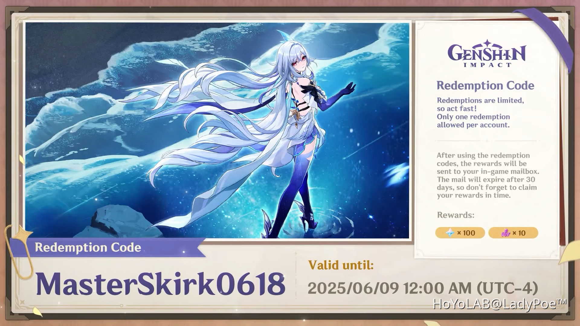 [NEW] 3 REDEMPTION CODES from 5.7 LIVESTREAM Genshin Impact | HoYoLAB