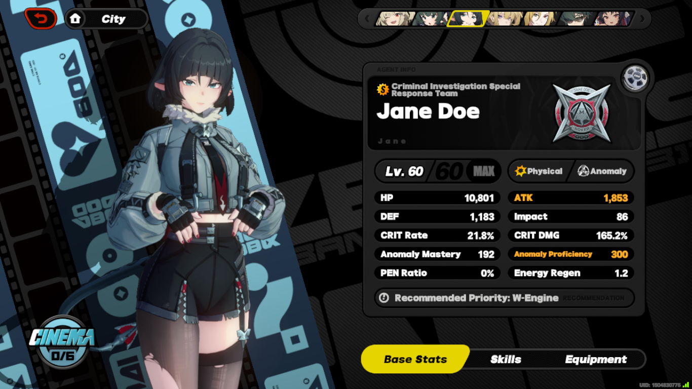 W-engine for jane doe and lighter Zenless Zone Zero | HoYoLAB