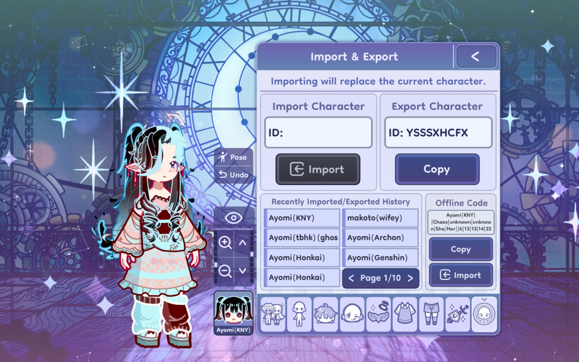 import codes | HoYoLAB