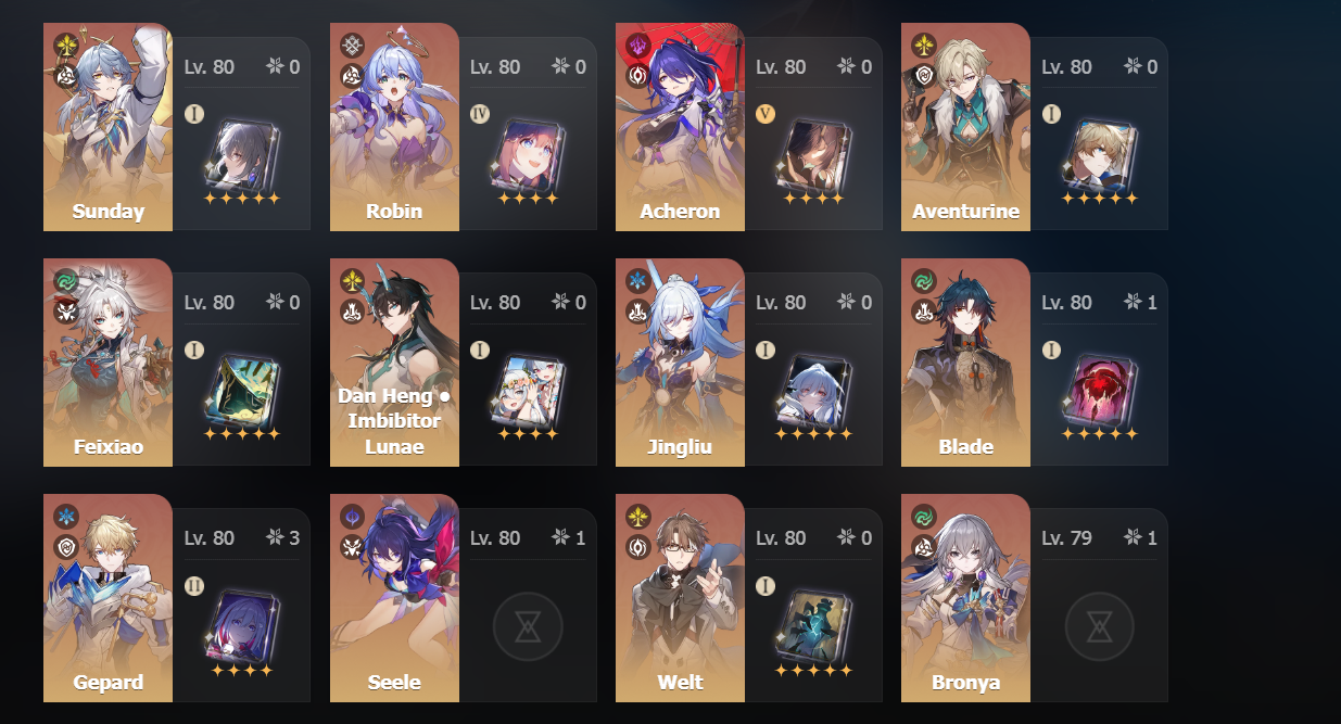 help with the characters i have what do i do to clear endgame Honkai ...
