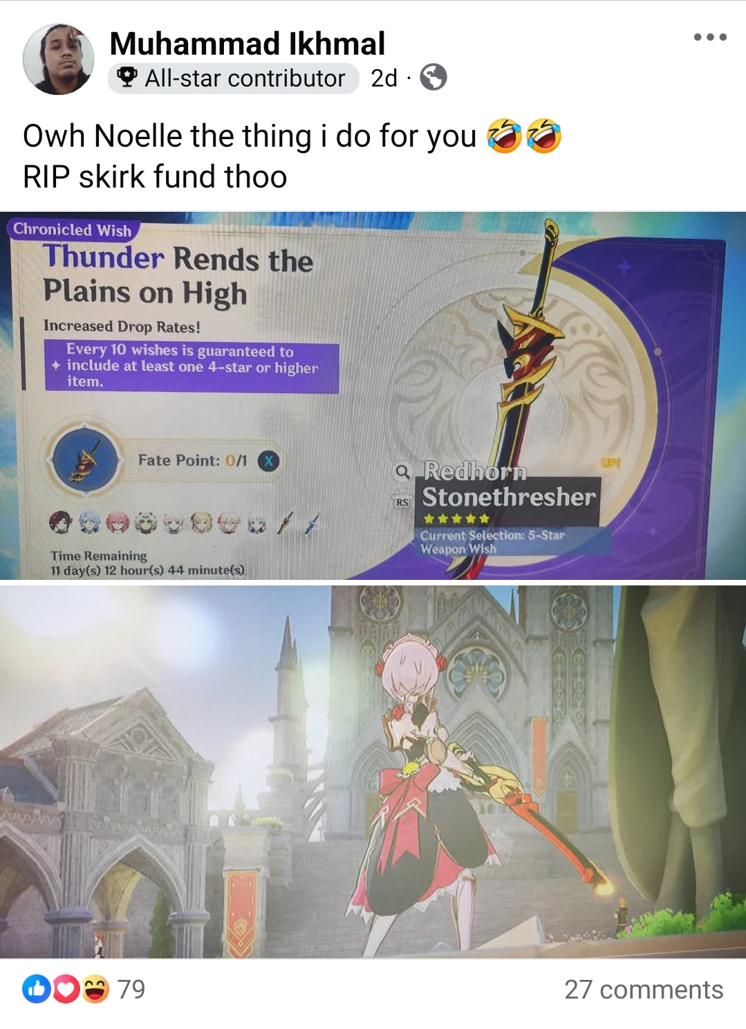Noelle mains scare me (so here's a cursed Ronova) Genshin Impact | HoYoLAB