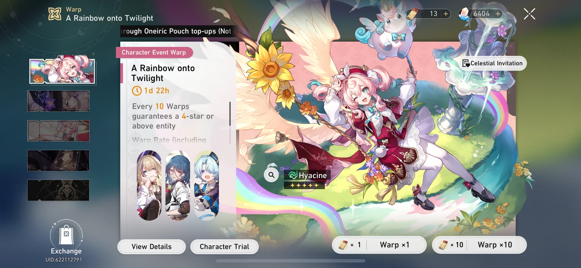 Day 1 Progress of Saving for Cyrene Honkai: Star Rail | HoYoLAB