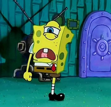 Spongebob body become half | HoYoLAB