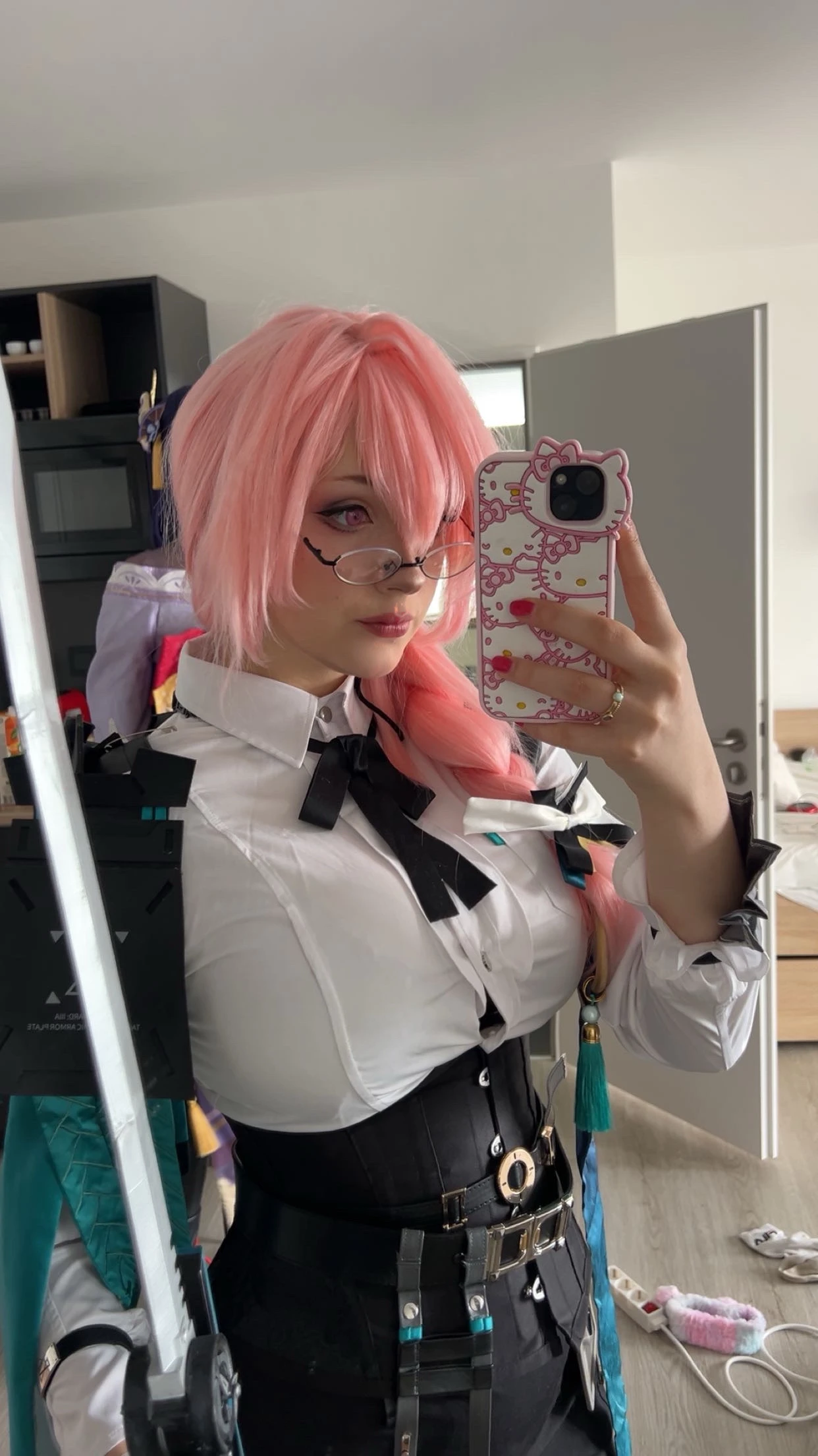 Yanagi cosplay selfies - by me Zenless Zone Zero | HoYoLAB
