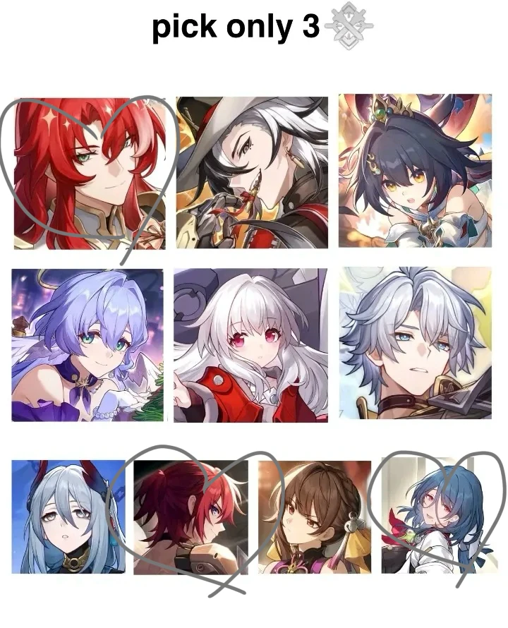 My Favorite characters out of the element types in HSR! Honkai: Star ...