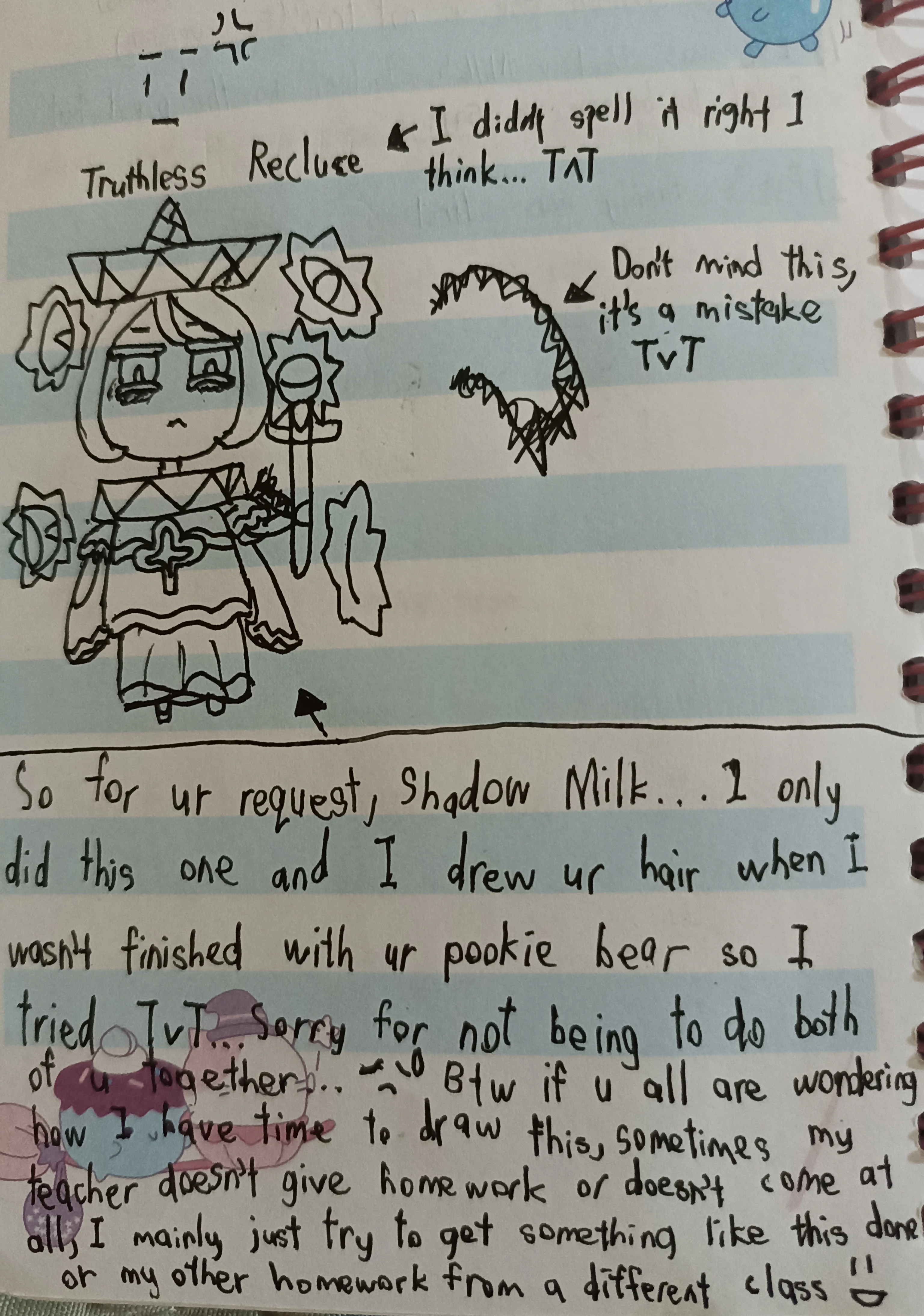 First one, Truthless Recluse... Second one,E and Eternal Sugar Cookie ...