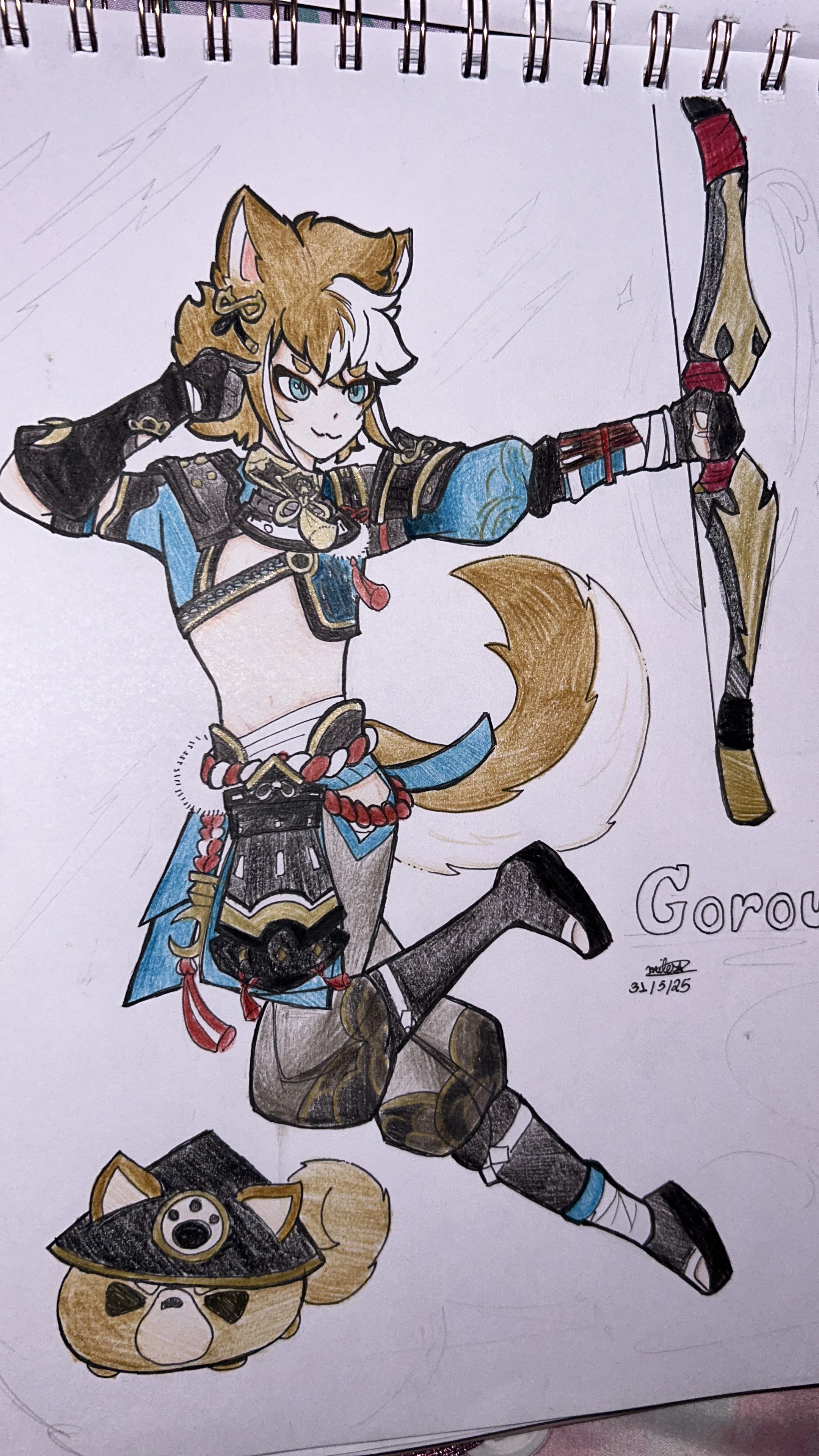 Gorou drawing :3 Genshin Impact | HoYoLAB