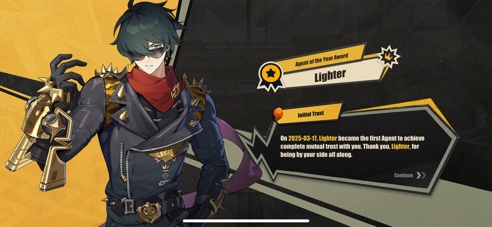 Obviously Lighter is my agent of the year permanently Zenless Zone Zero ...