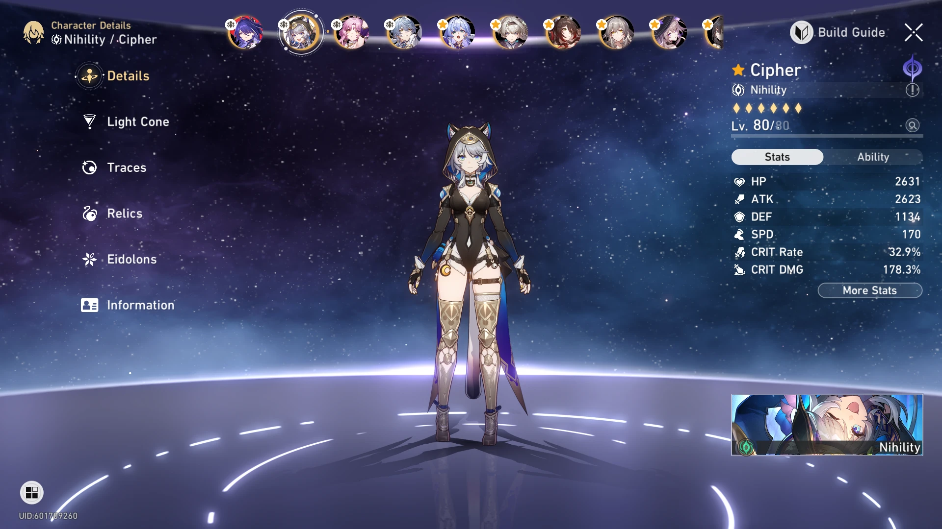 Day 1 Cipher Build Honkai: Star Rail | HoYoLAB