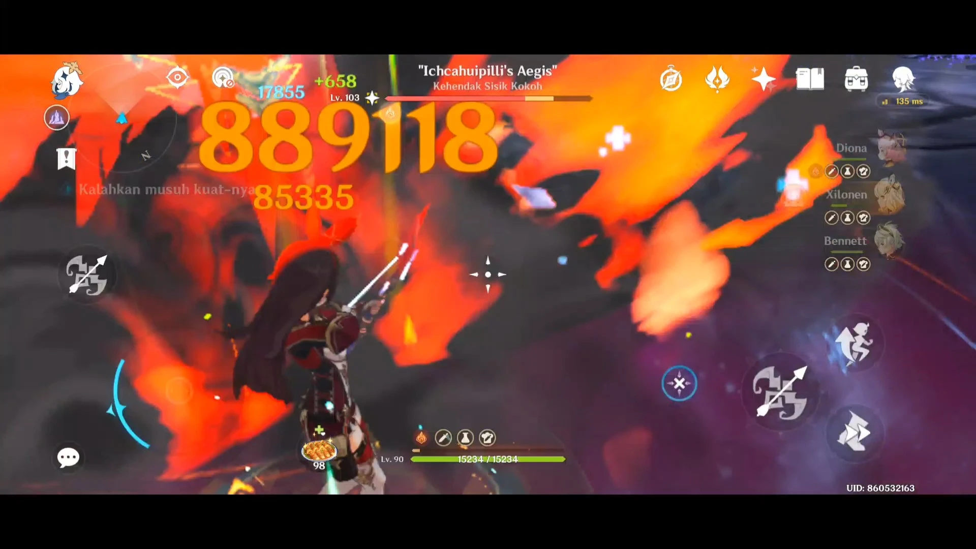 Showcase Amber C6 dengan Party Seadanya :D Genshin Impact | HoYoLAB