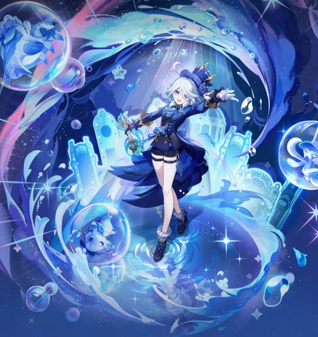 Furina with a very lazy coloring job Genshin Impact | HoYoLAB