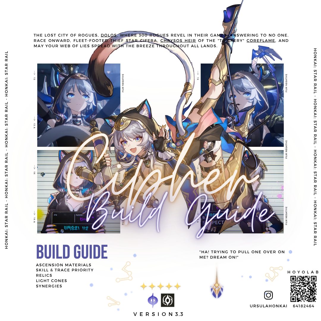 [Version 3.3] Cipher Build Guide Honkai: Star Rail | HoYoLAB