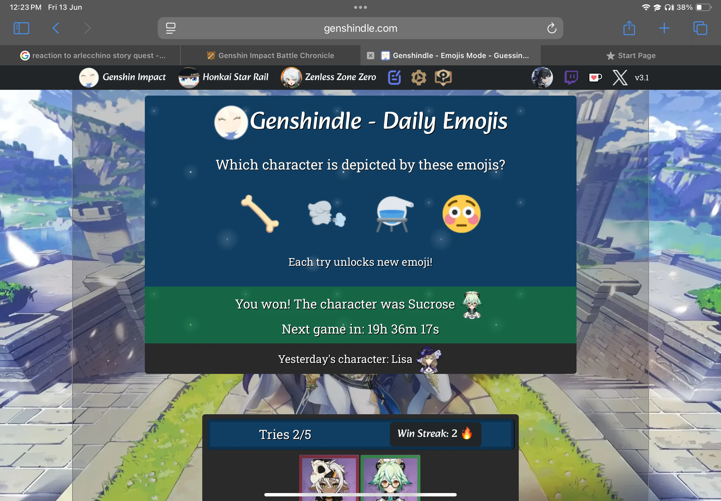 13-6-2025 genshindle Genshin Impact | HoYoLAB