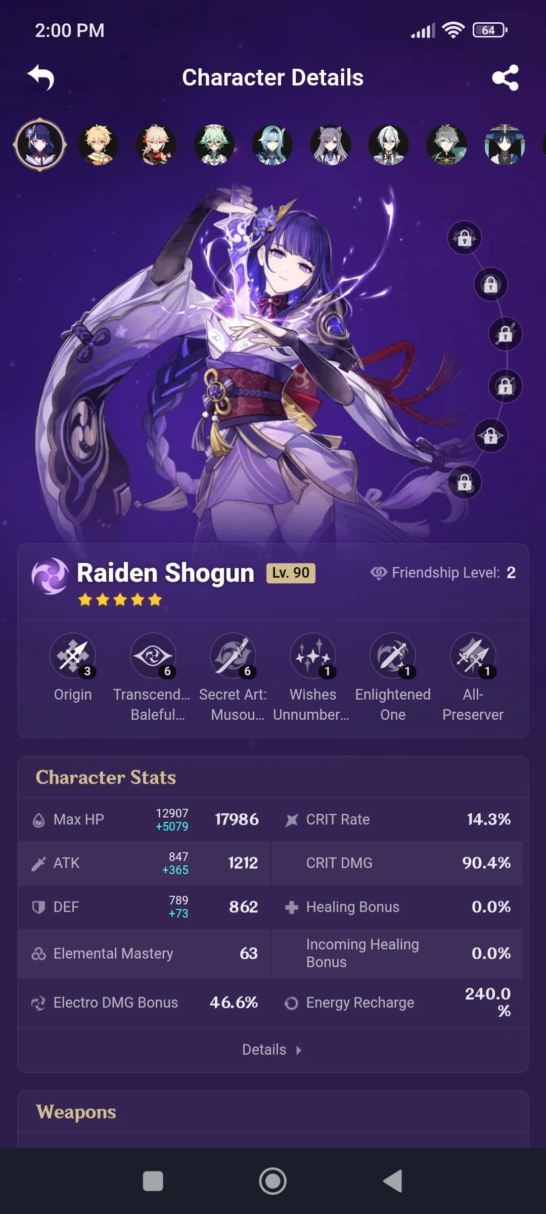 Need help with my raiden Genshin Impact | HoYoLAB