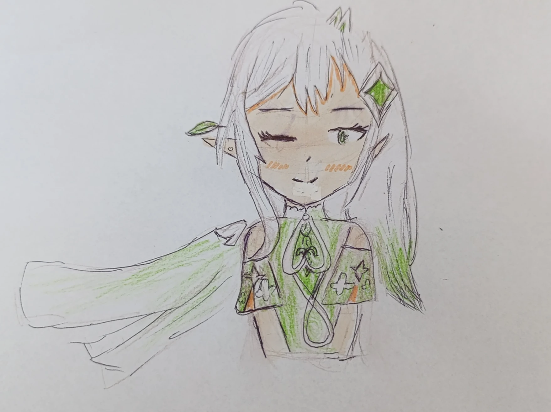 Nahida drawing by me! (Please no hate...) Genshin Impact | HoYoLAB