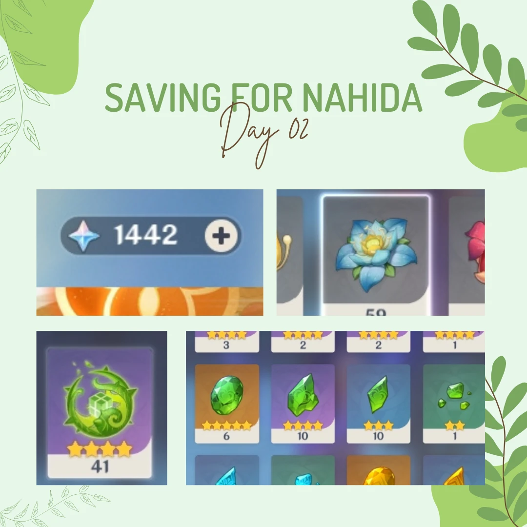 DAY 2 — Farming mats for Nahida☘️ Genshin Impact | HoYoLAB
