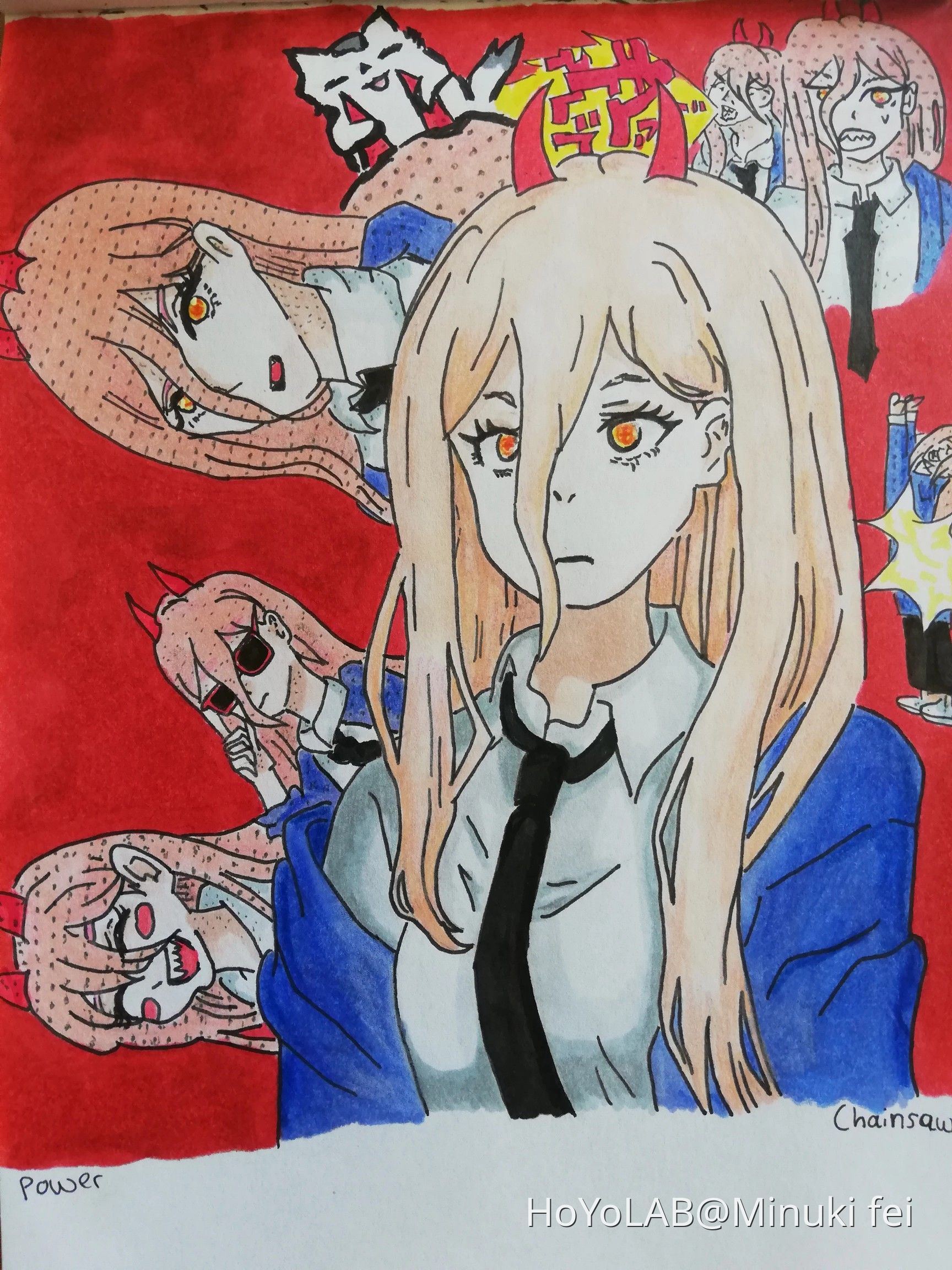 Anime drawing (35/?): Power from Chainsaw Man | HoYoLAB