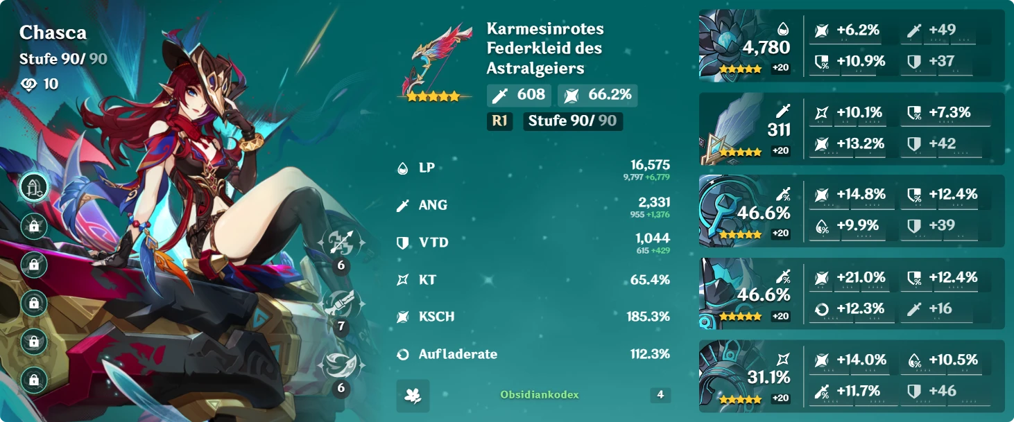 My Chasca build Genshin Impact | HoYoLAB