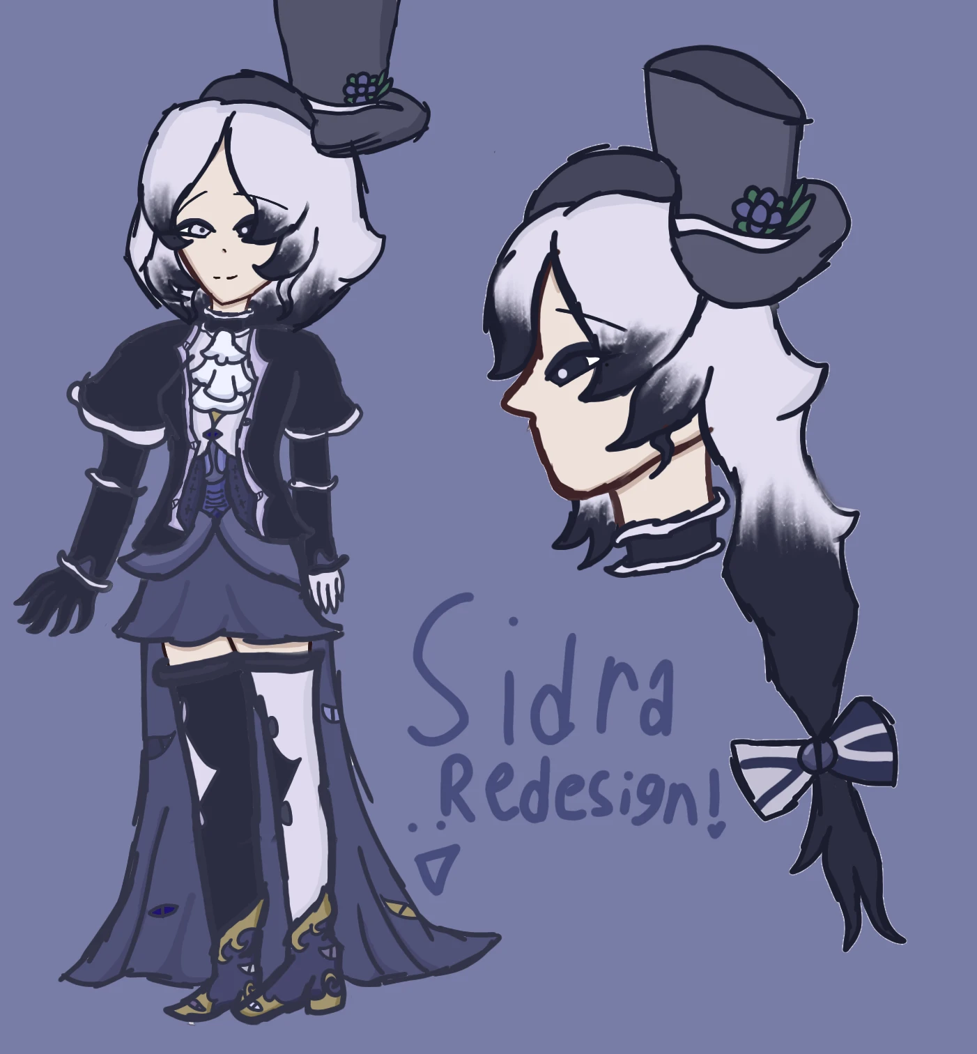 I redesigned Sidra bc I thought her original outfit was too basic so ...