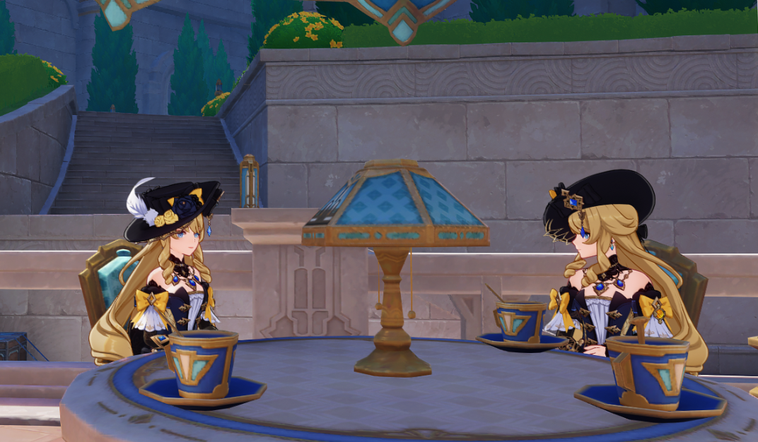 Move Along... Nothing to see here... Just Navia having cofee with Navia ...