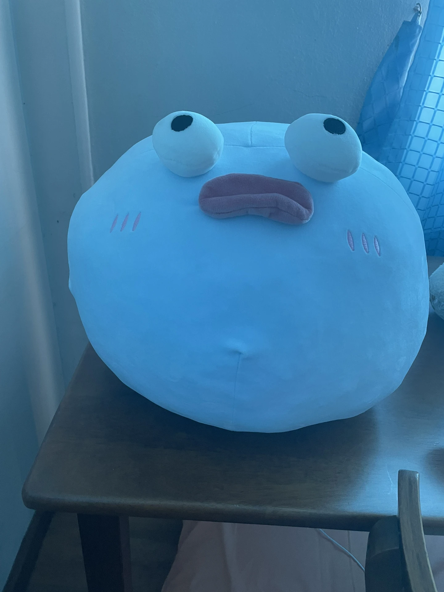 help im on vacation in thailand and i bought a fish plushie from moshi ...