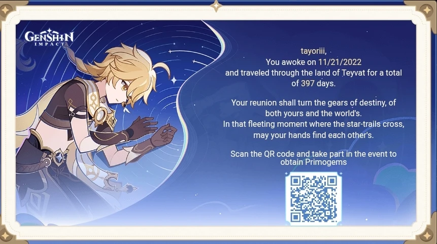 Swap QR Code and have a chance to win 1,000 Primogems! Genshin Impact ...