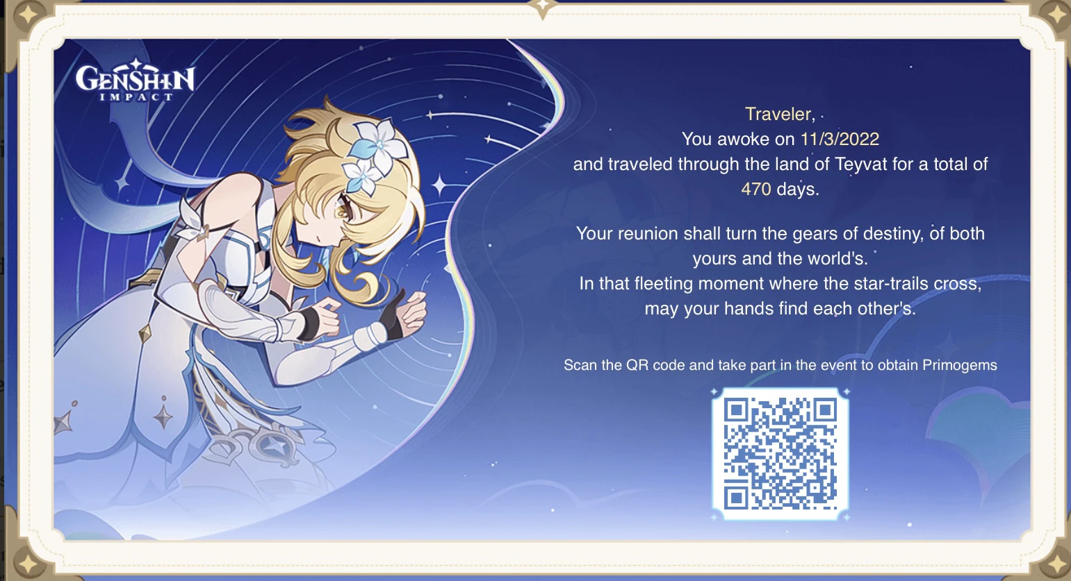 New Genshin web event Genshin Impact | HoYoLAB