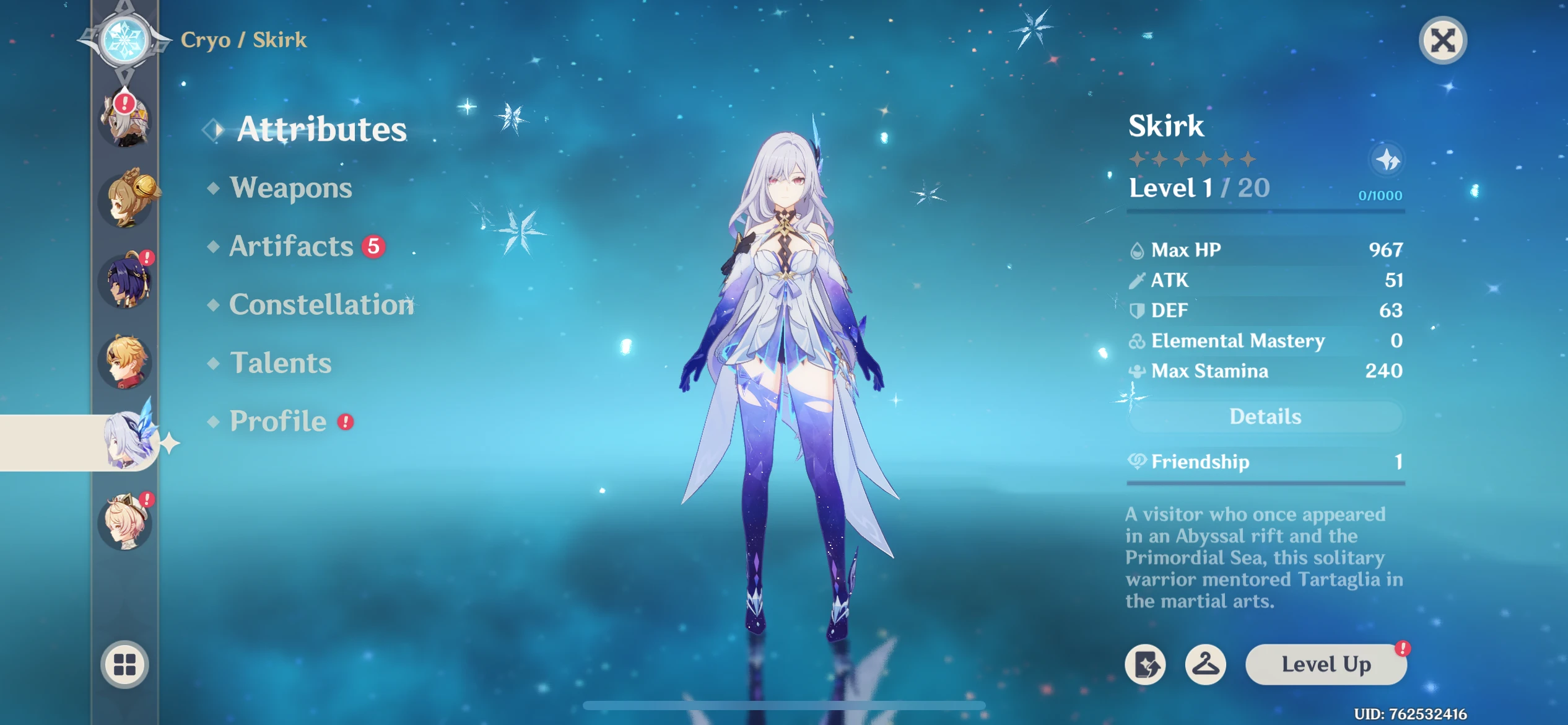 SKIRK IS HOME (at 20 pity my lord) Genshin Impact | HoYoLAB