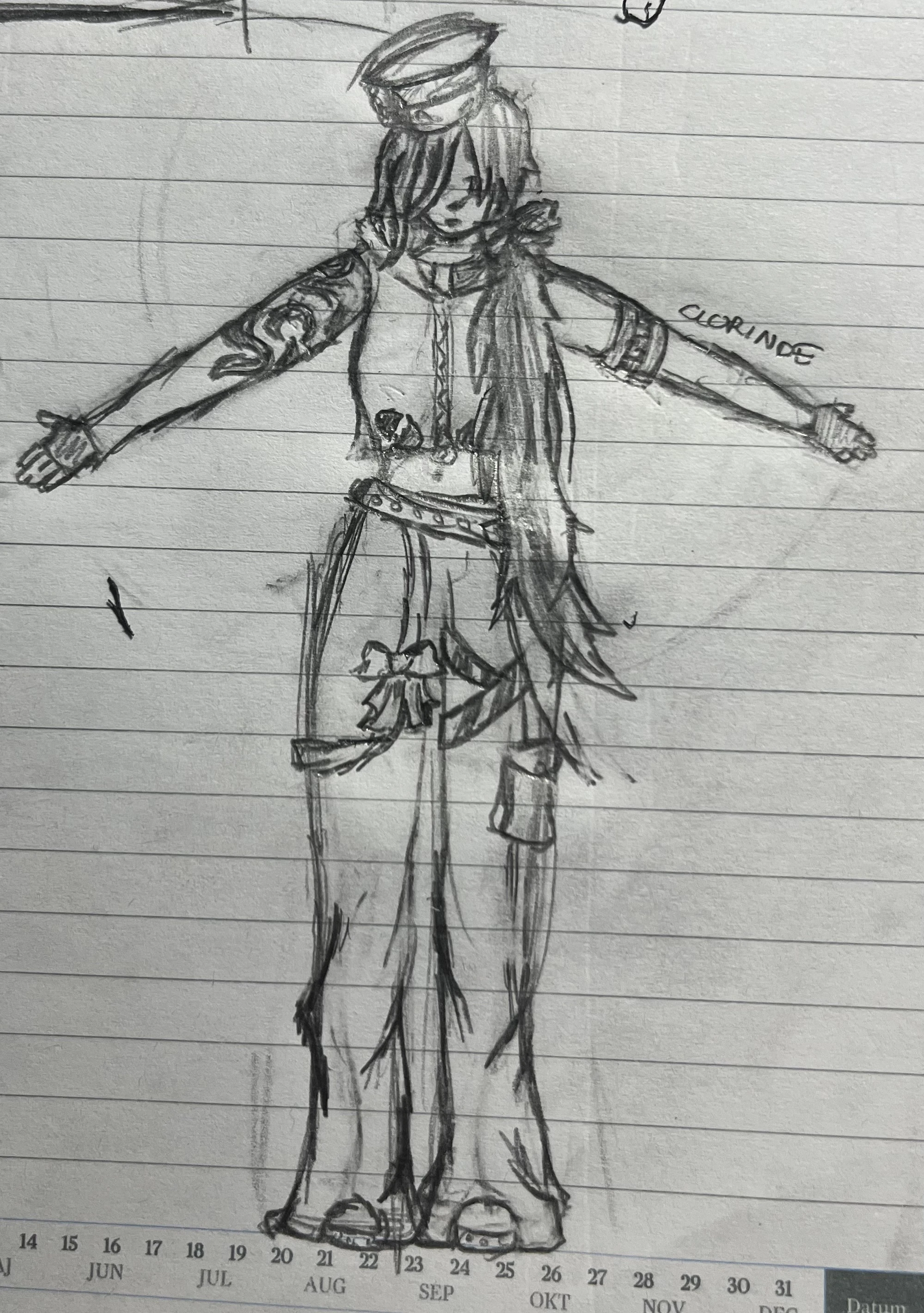 Clorinde sketch (a skin design) Genshin Impact | HoYoLAB