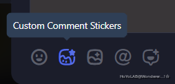 does anyone know how to replace/delete the custom comment stickers ...
