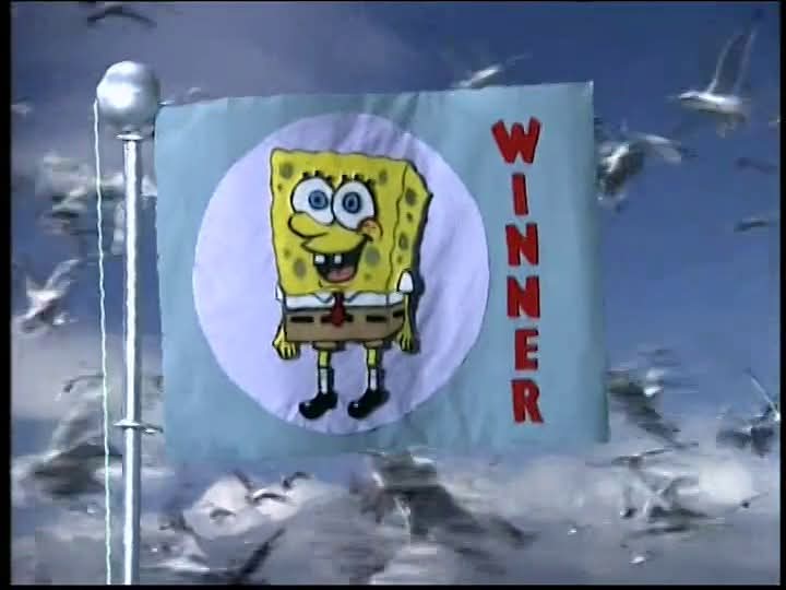 Spongebob Patrick Squidward winner flag | HoYoLAB