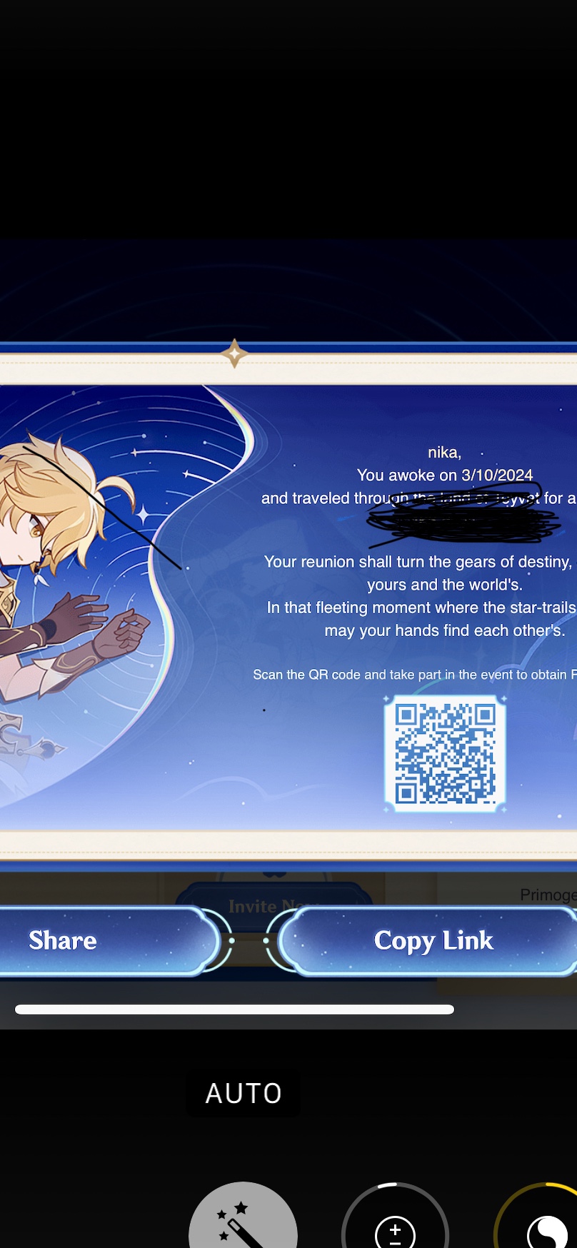 invite code GA1IWI4FPN to get more primogems. return player too Genshin Impact | HoYoLAB