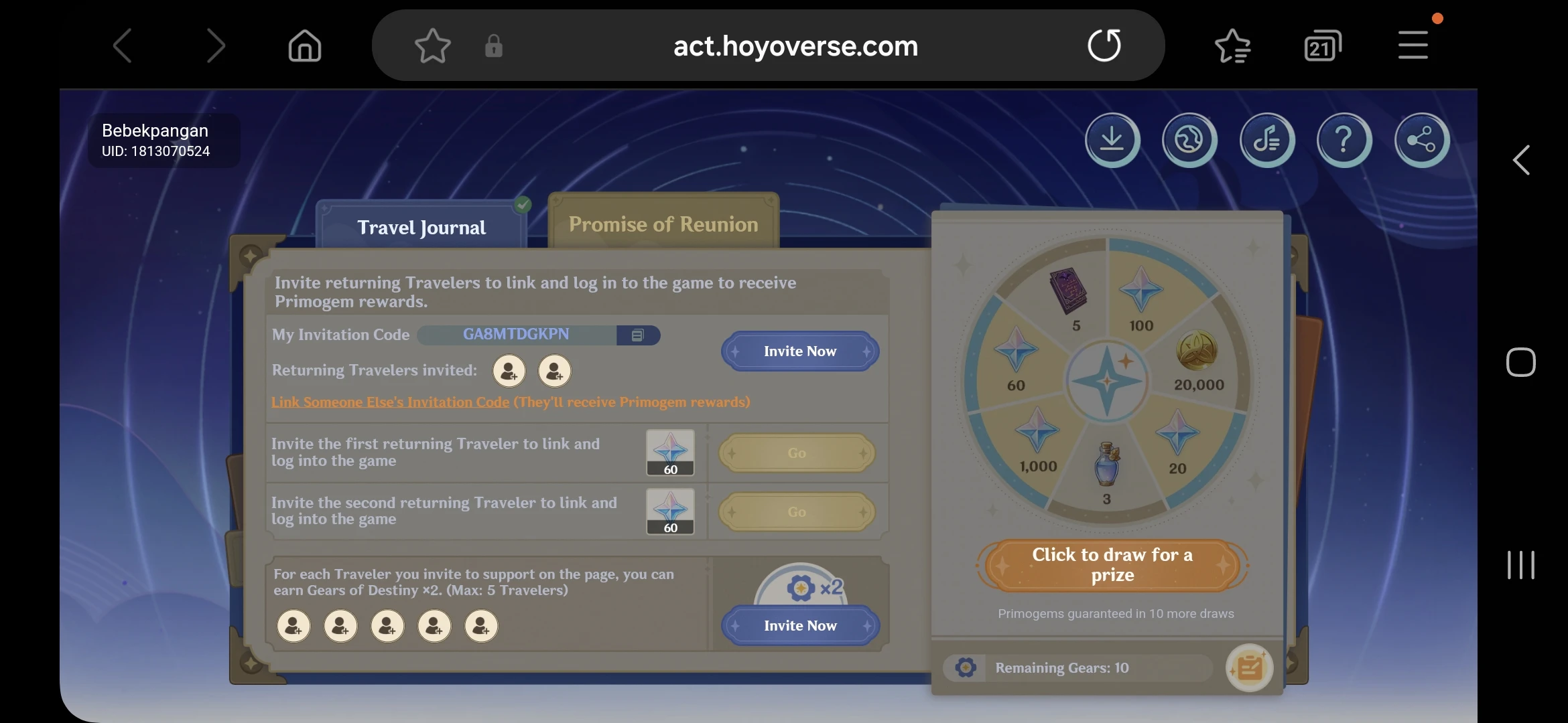 FREE PRIMOS! Genshin Impact | HoYoLAB