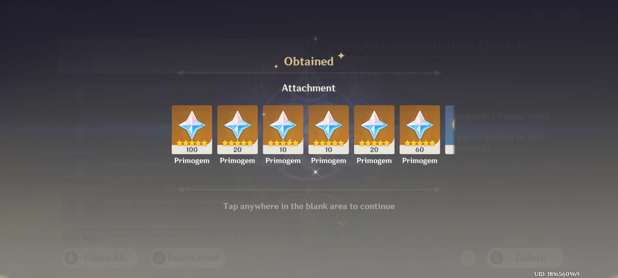 Free Primogem | HoYoLAB