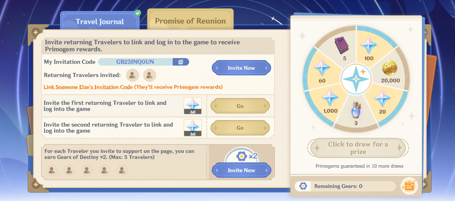 Any returning players, it would be cool if you could use my code thingy please