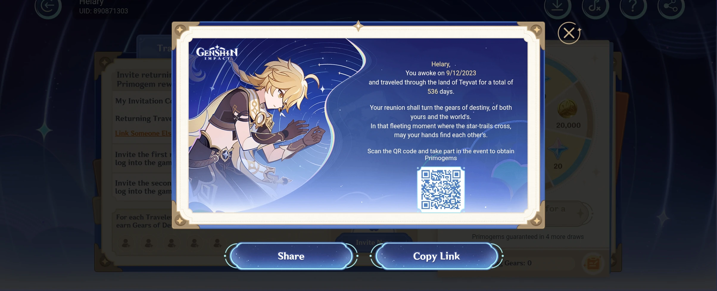 Guys please help me how to link someone else's code! Genshin Impact | HoYoLAB