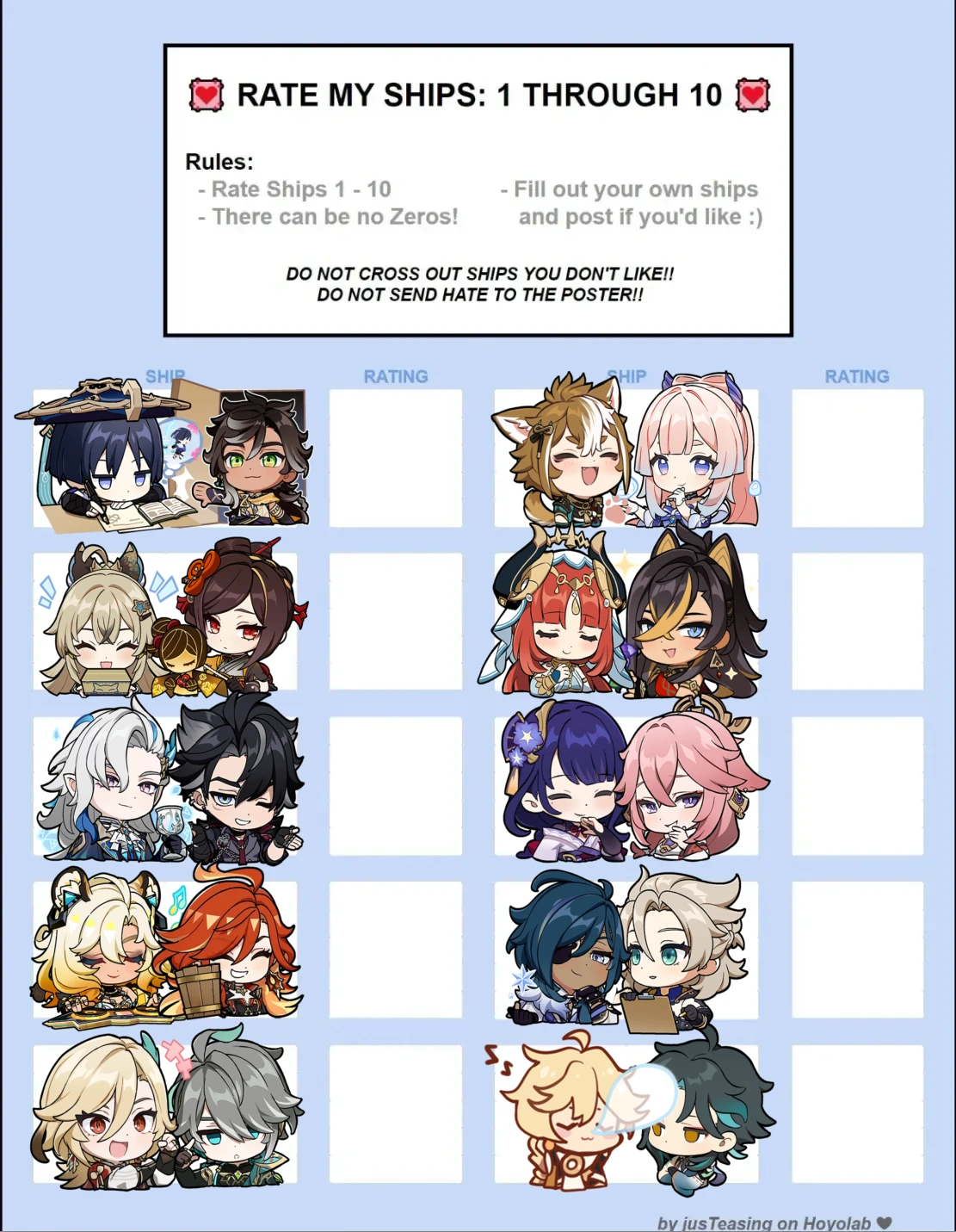 my favorite genshin ships! :D Genshin Impact | HoYoLAB