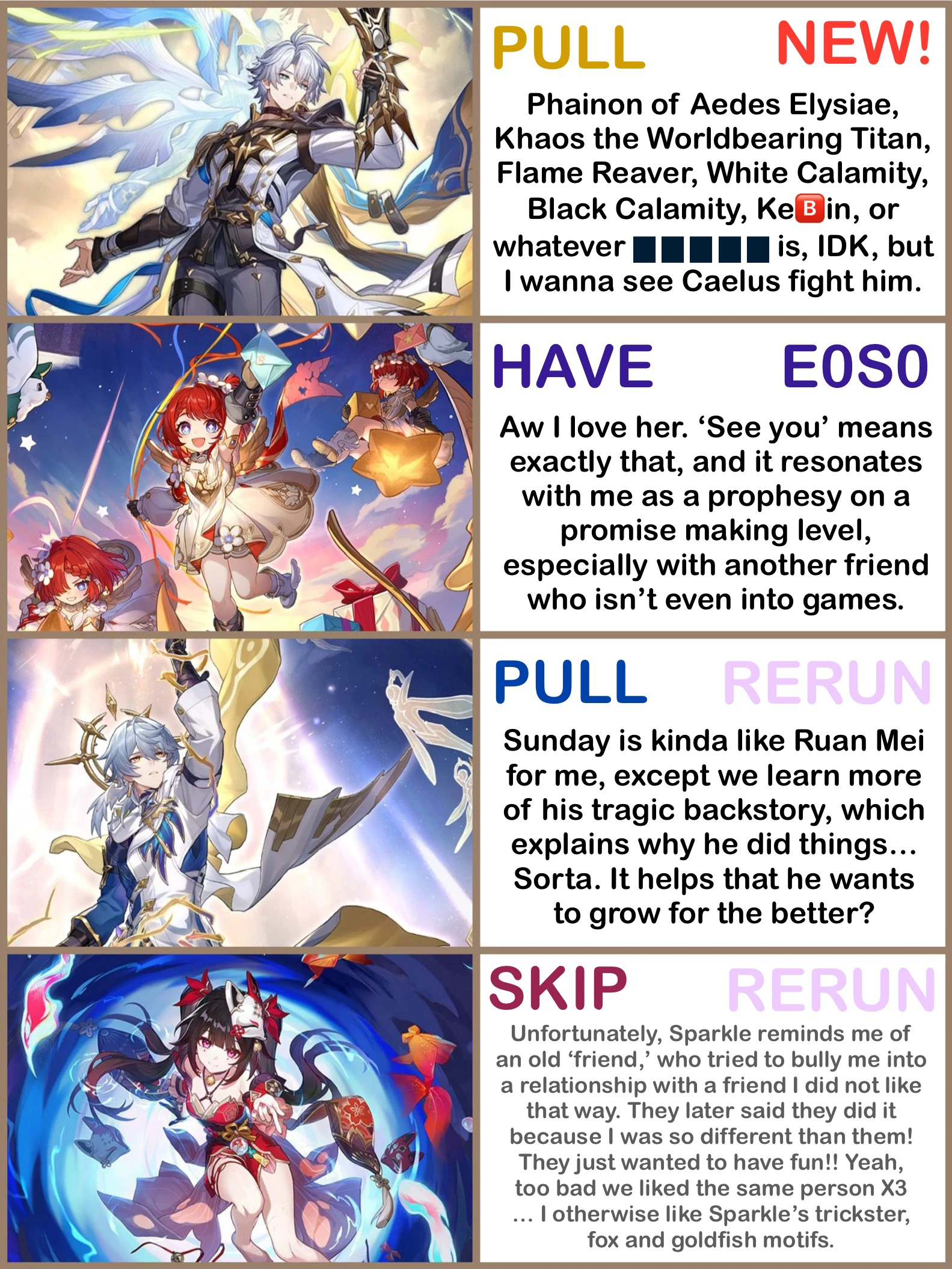 Phainon, and Triple Harmony, Woo! — v3.4 pull plans be like Honkai ...