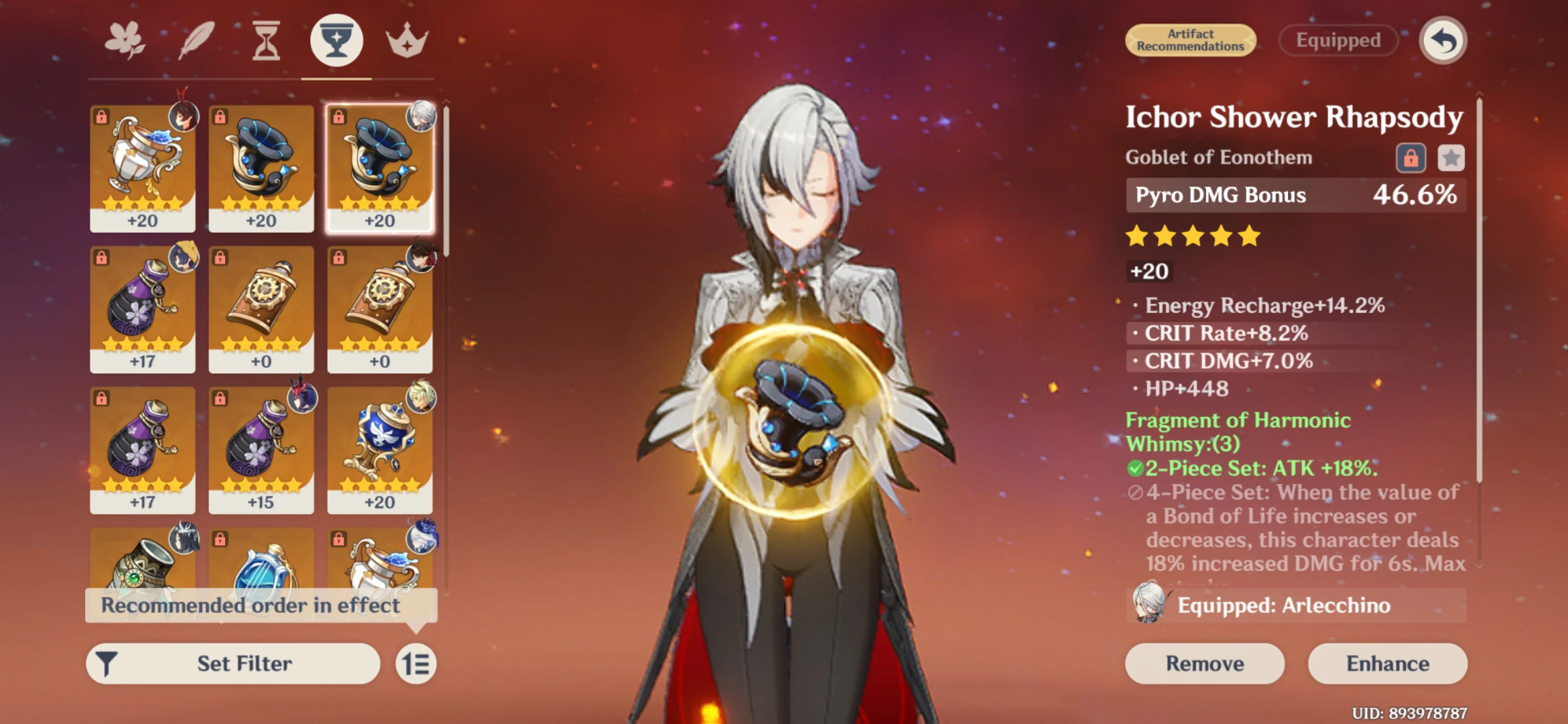 This artifact reshape thing actually works Genshin Impact | HoYoLAB