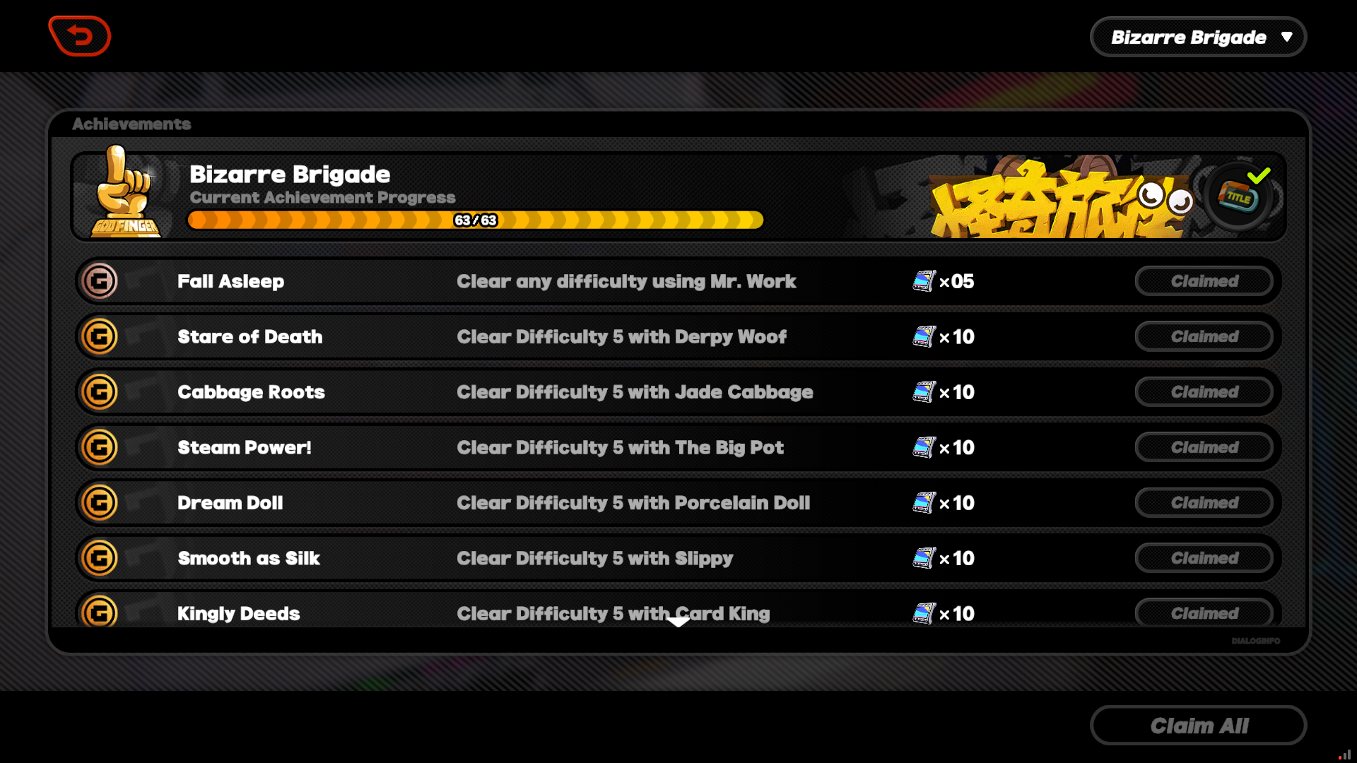 Finished the (Arcade) game Zenless Zone Zero | HoYoLAB