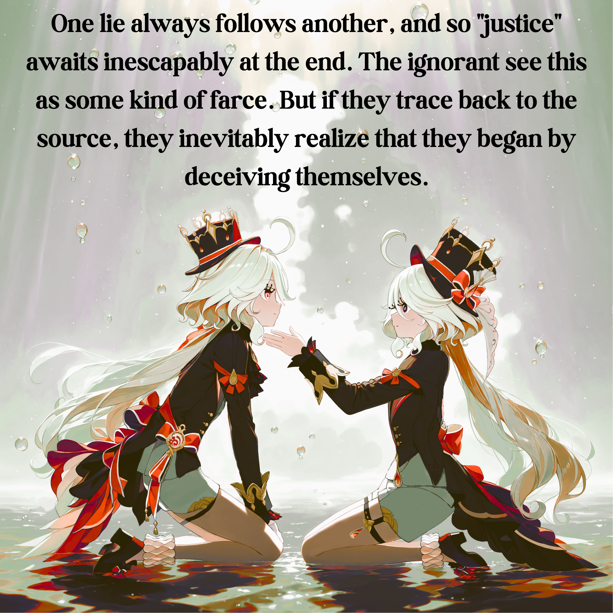 Red Furina & Quote - Might add more details & ornaments later Genshin ...