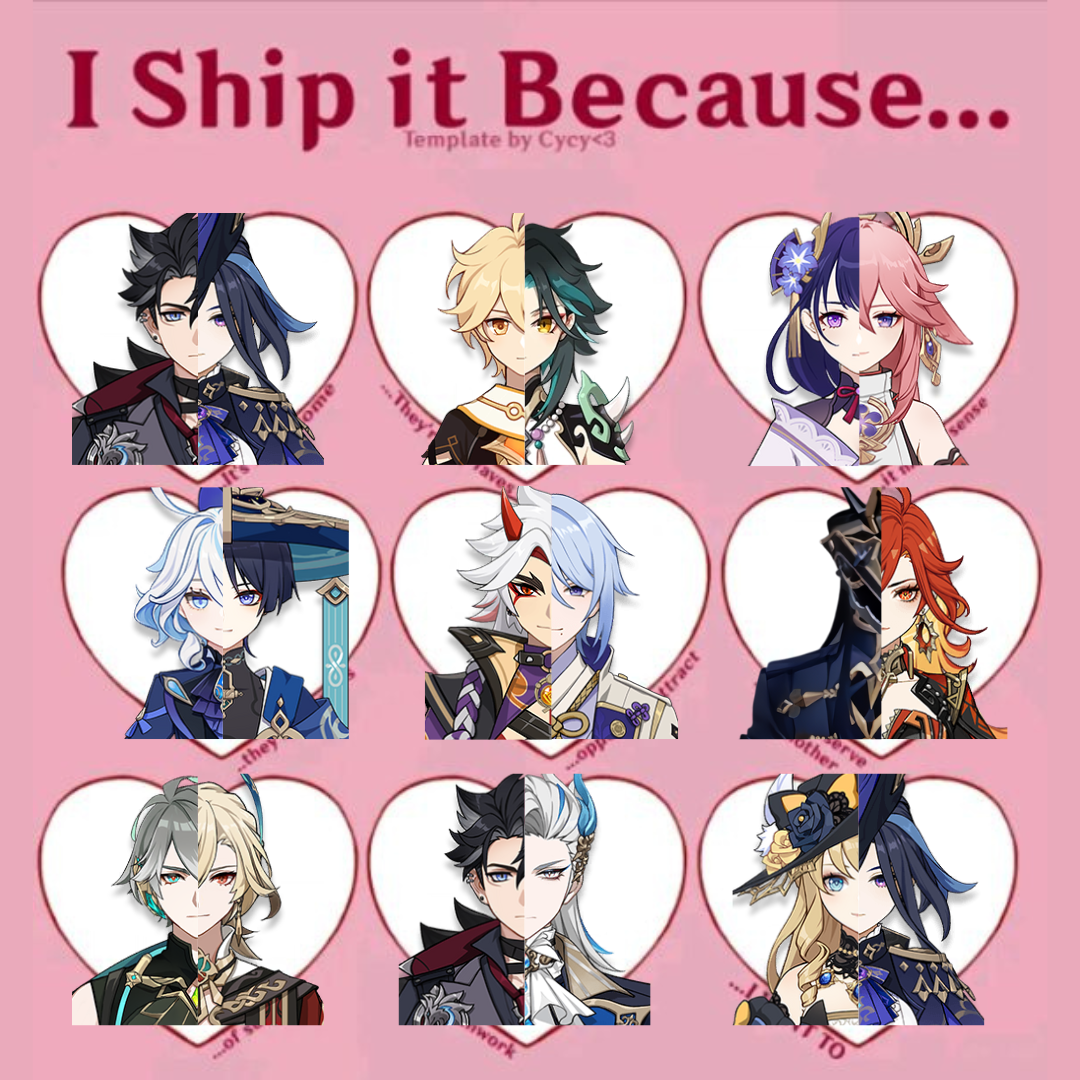 I ship it because... Genshin edition ! Genshin Impact | HoYoLAB