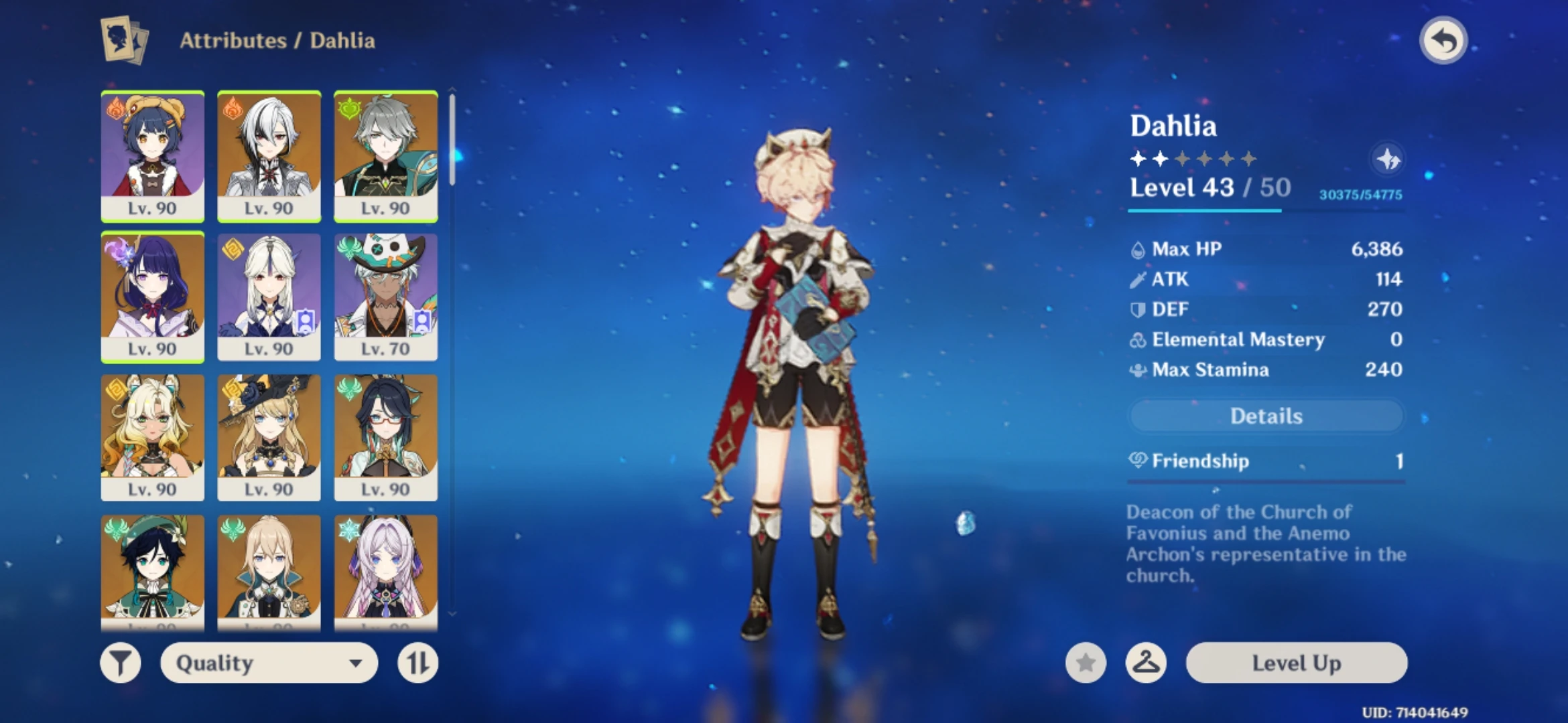 leveled in 10 seconds bc well, collect everything essentially Genshin ...